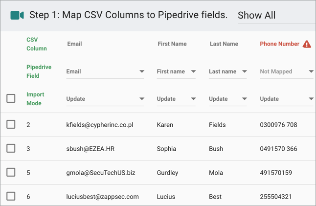 Pipedrive Magical Import Overview – Insycle